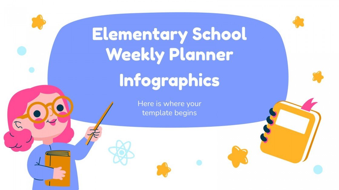 Elementary School Weekly Planner Infographics | Google Slides