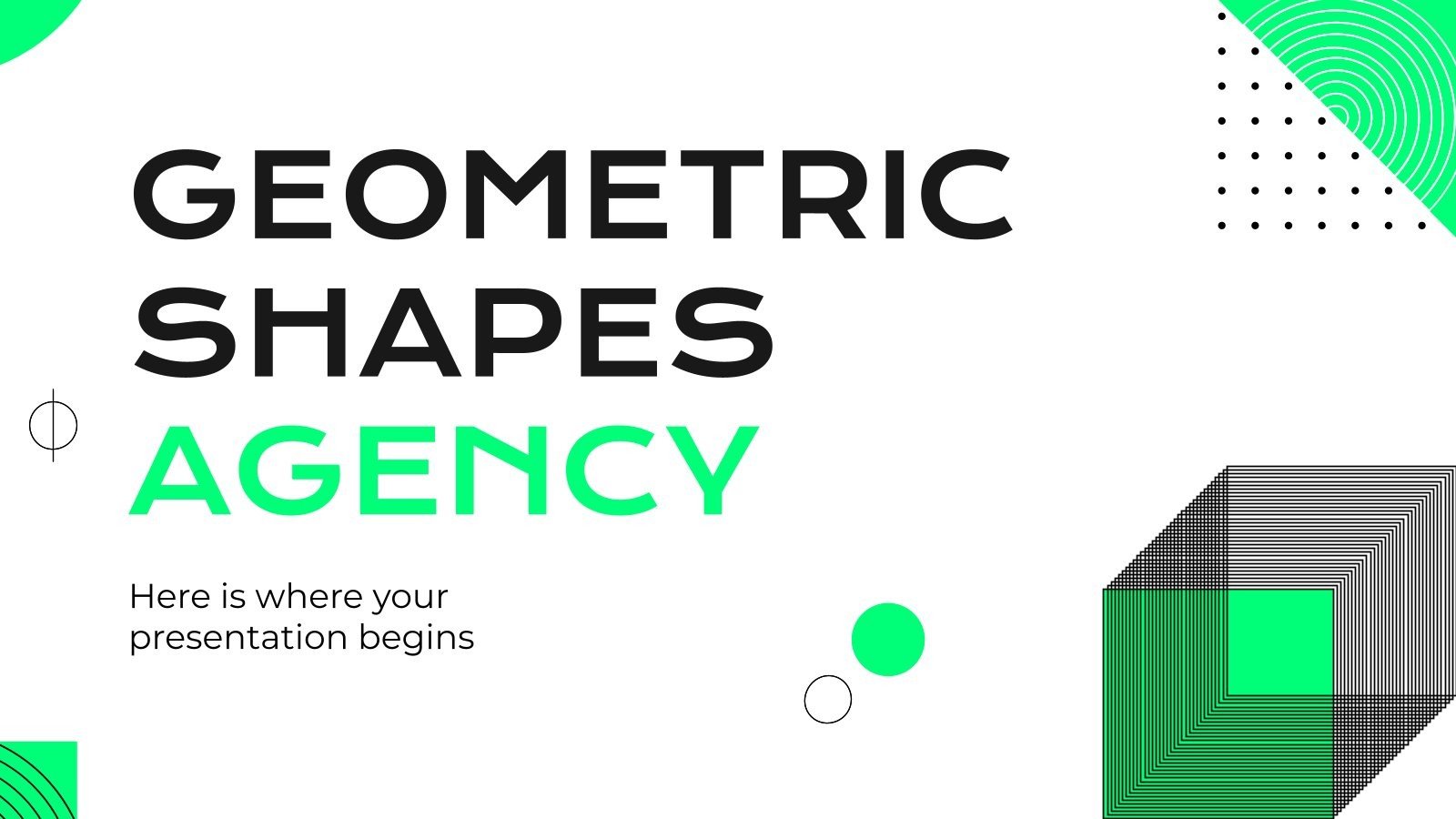 Geometric Shapes Agency | Google Slides & PPT template
