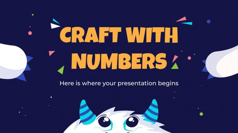 Craft With Numbers | Template for Google Slides & PowerPoint