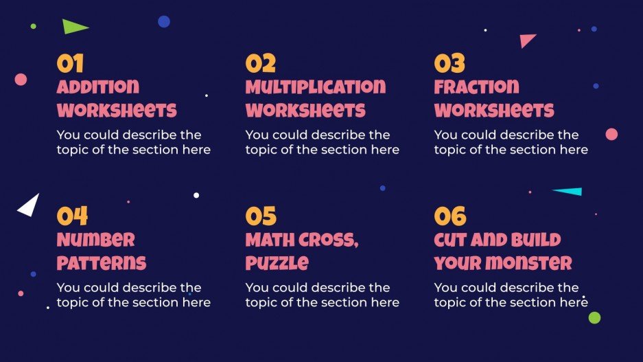 Craft With Numbers | Template for Google Slides & PowerPoint