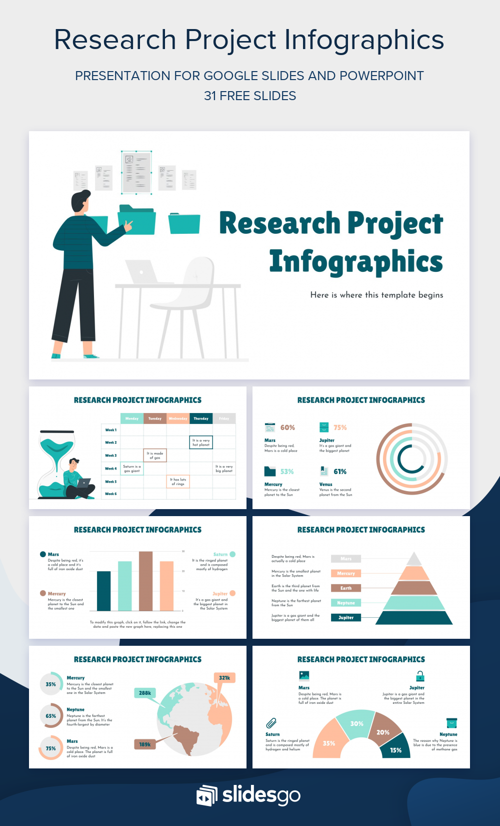Research Project Infographics | Google Slides & PPT theme