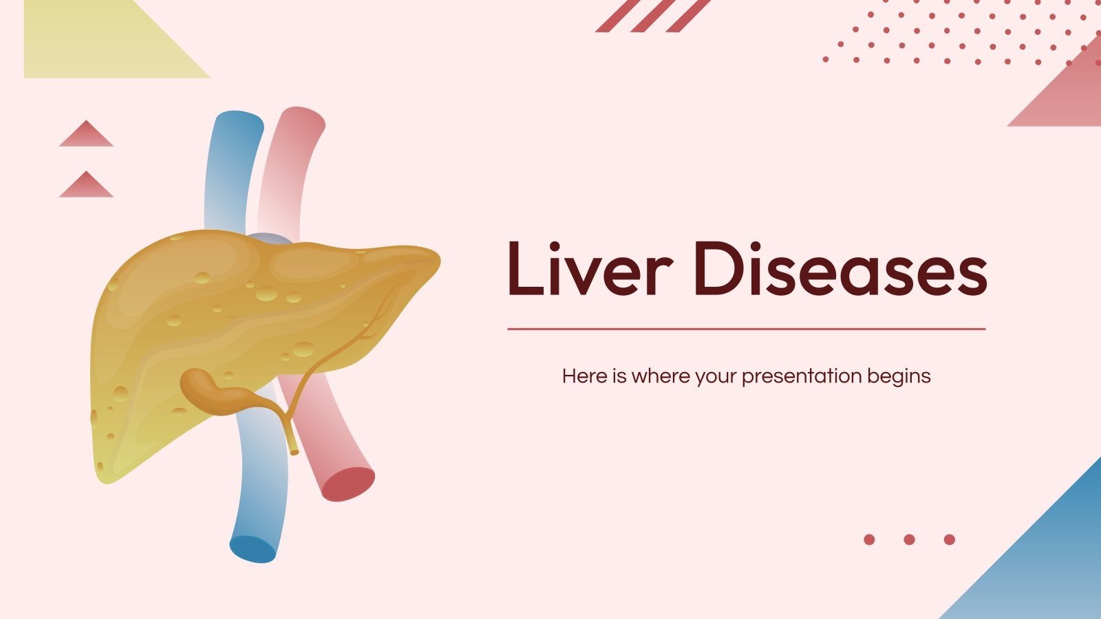 Free Google Slides themes and PowerPoint templates on the liver