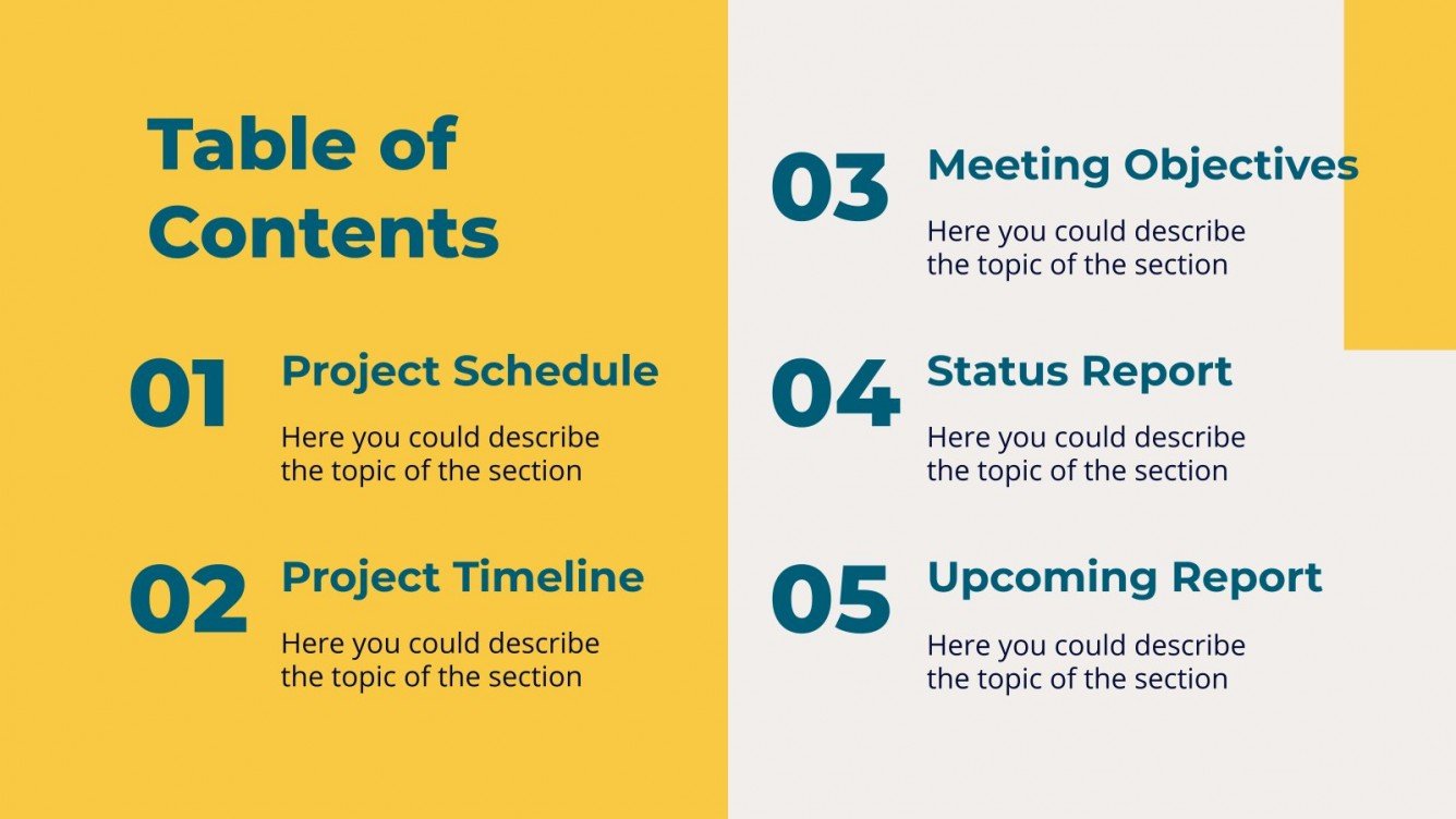 Administration Meeting Google Slides & PowerPoint template