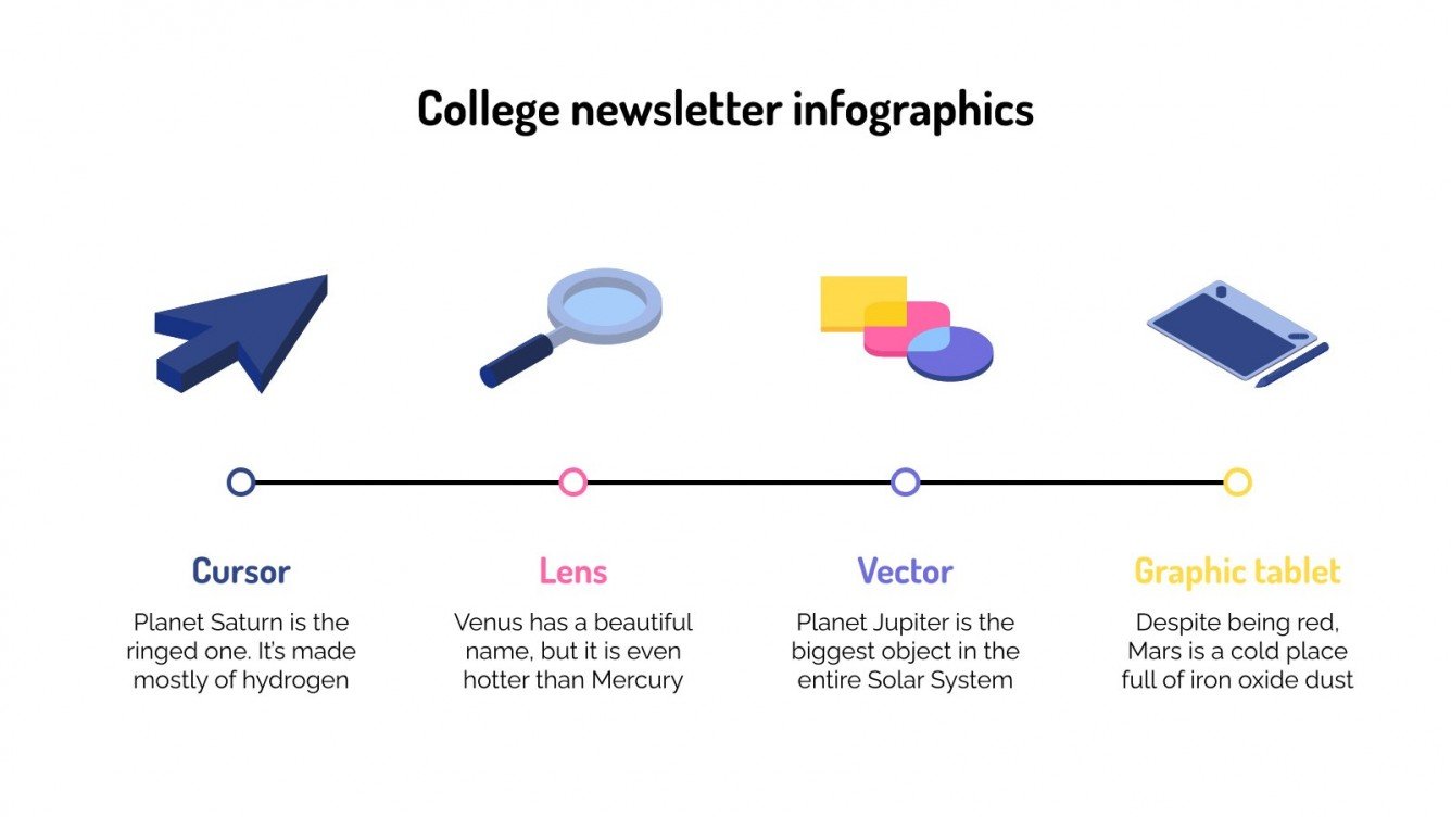 College Newsletter Infographics | Google Slides & PowerPoint