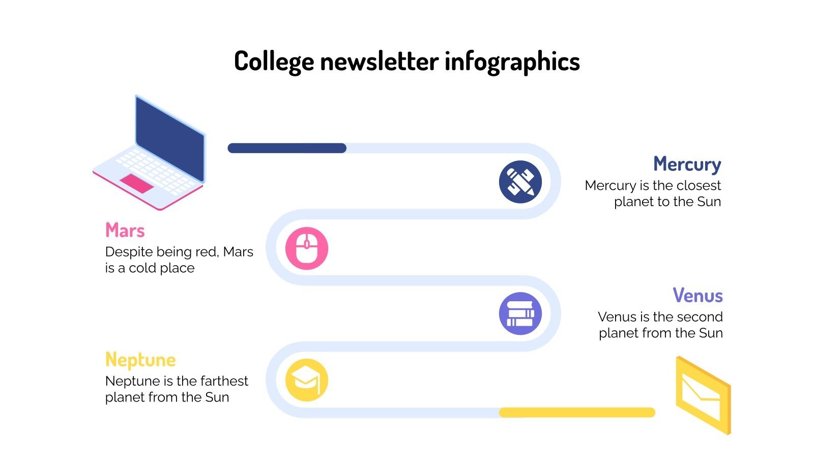College Newsletter Infographics | Google Slides & PowerPoint