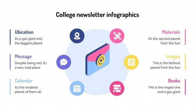 College Newsletter Infographics | Google Slides & PowerPoint