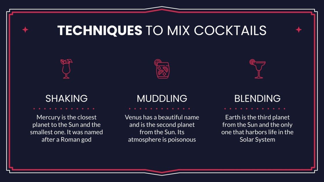 Cocktail Drink Minitheme | Google Slides & PowerPoint