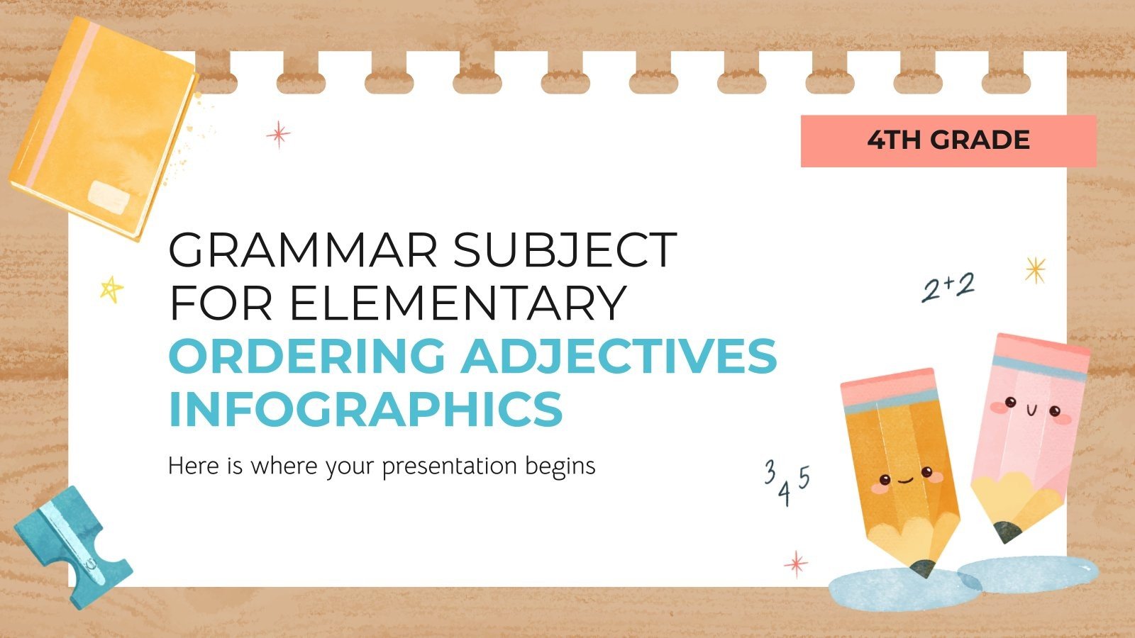 Grammar for 4th Grade: Ordering Adjectives Infographics