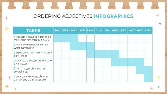 Grammar for 4th Grade: Ordering Adjectives Infographics