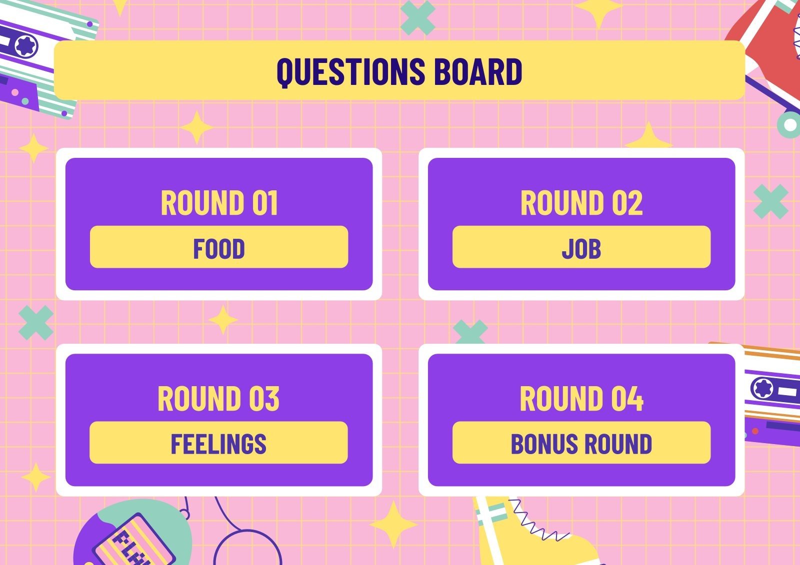 Family Fewd Printable Scoreboard | Google Slides & PPT