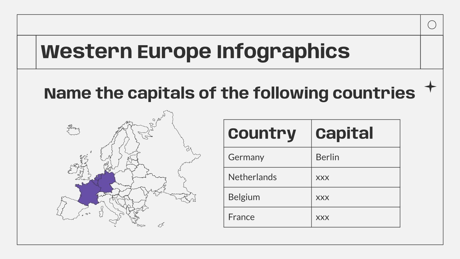 Geography Lesson: Western Europe Infographics