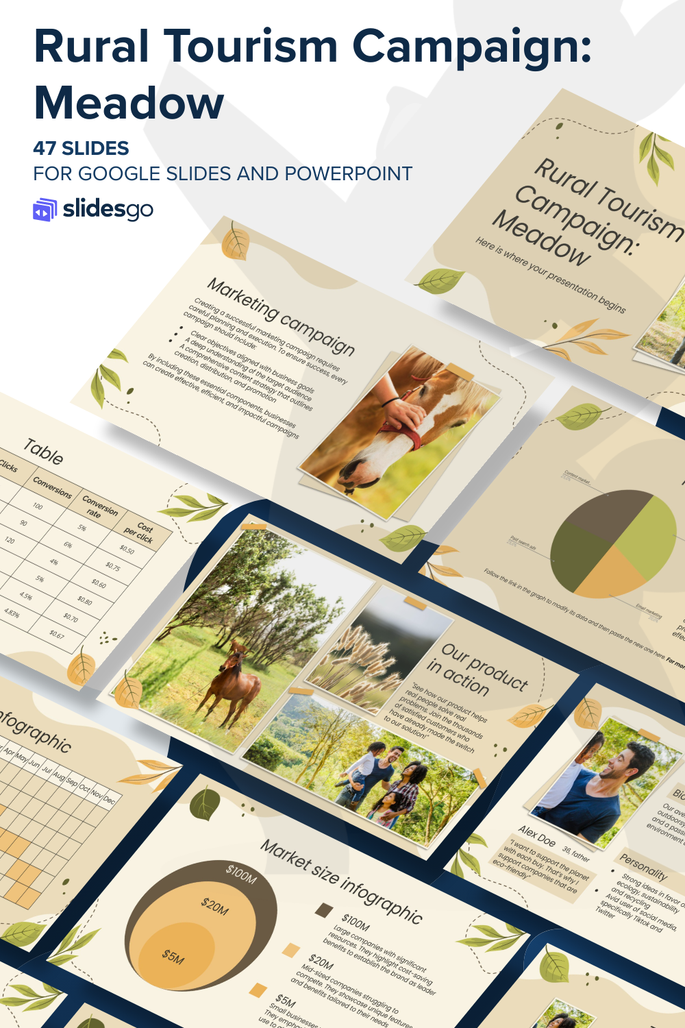 Rural Tourism Campaign: Meadow | Google Slides & PPT