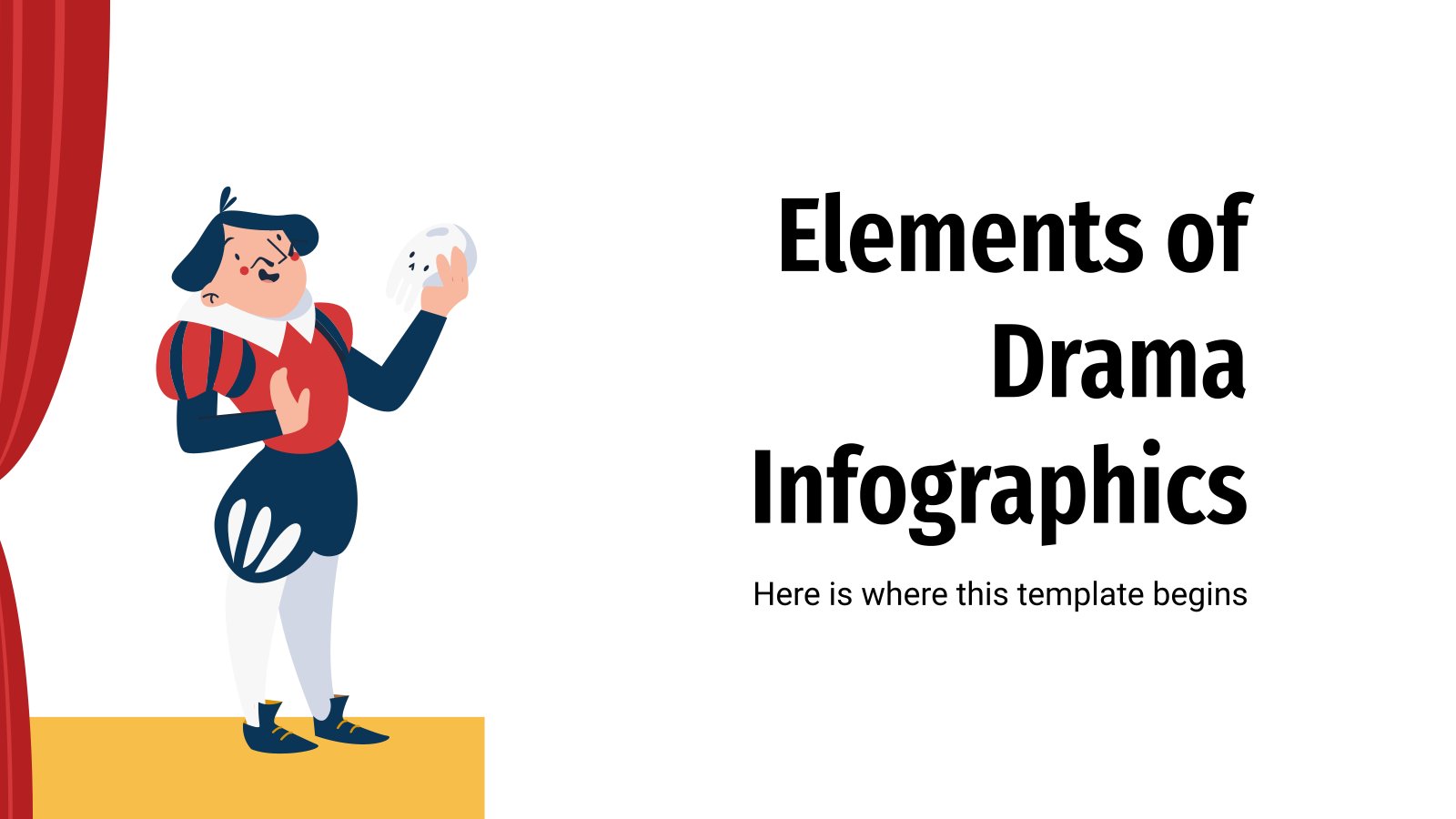 Elements Of Drama Infographics Google Slides PowerPoint