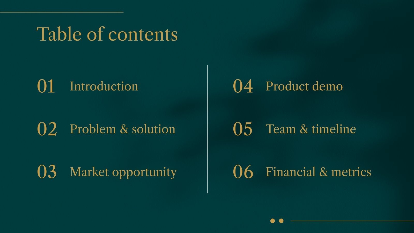 Emerald Green Palette Pitch Deck | Google Slides & PPT