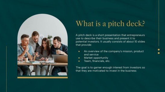 Emerald Green Palette Pitch Deck | Google Slides & PPT