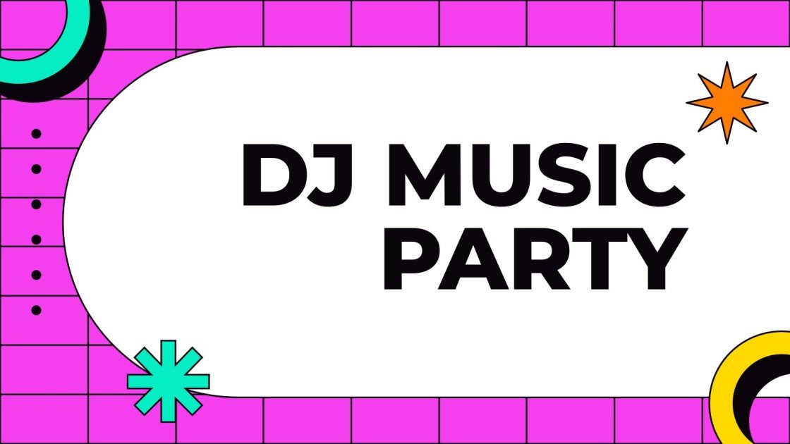 DJ Music Party Social Media Strategy | Google Slides & PPT