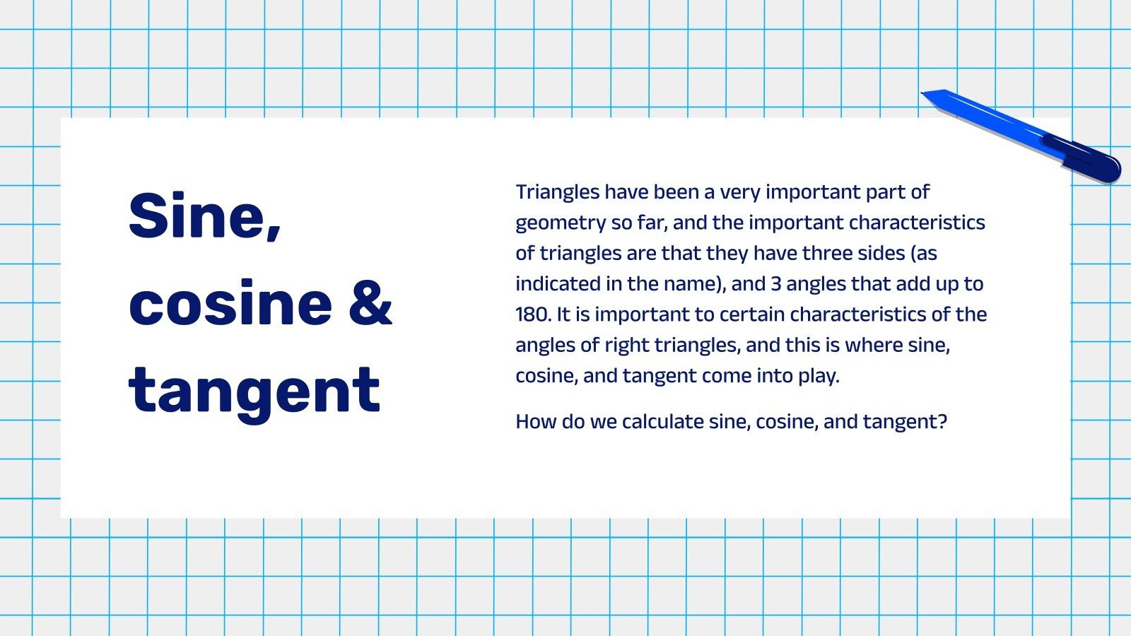 An Intro to Sine, Cosine, and Tangent | Google Slides & PPT