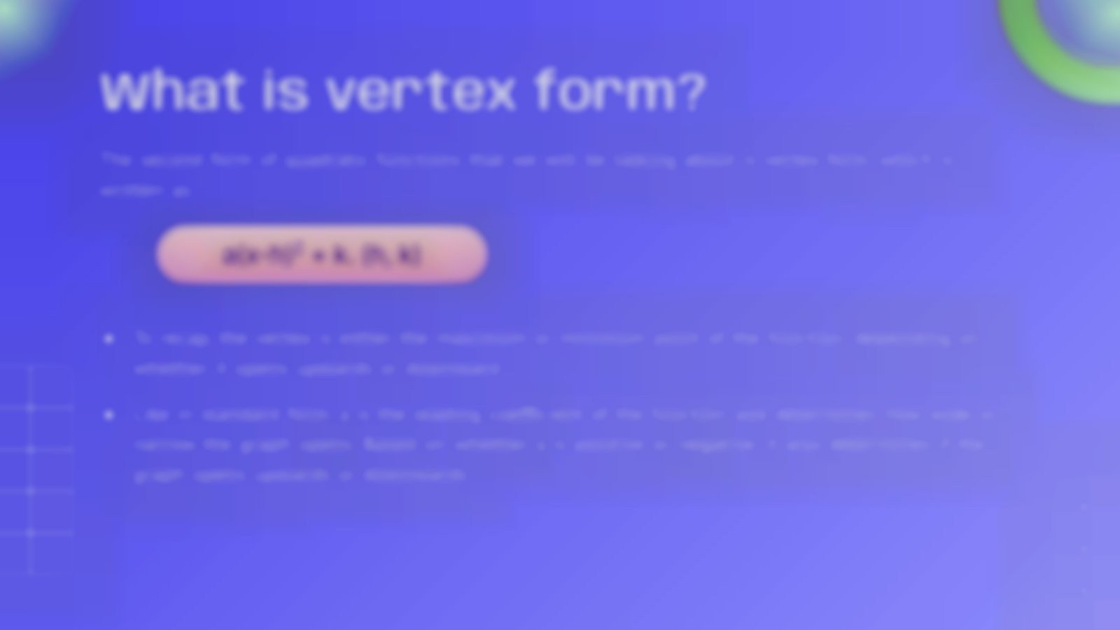 The 3 Forms of Quadratic Functions | Google Slides & PPT