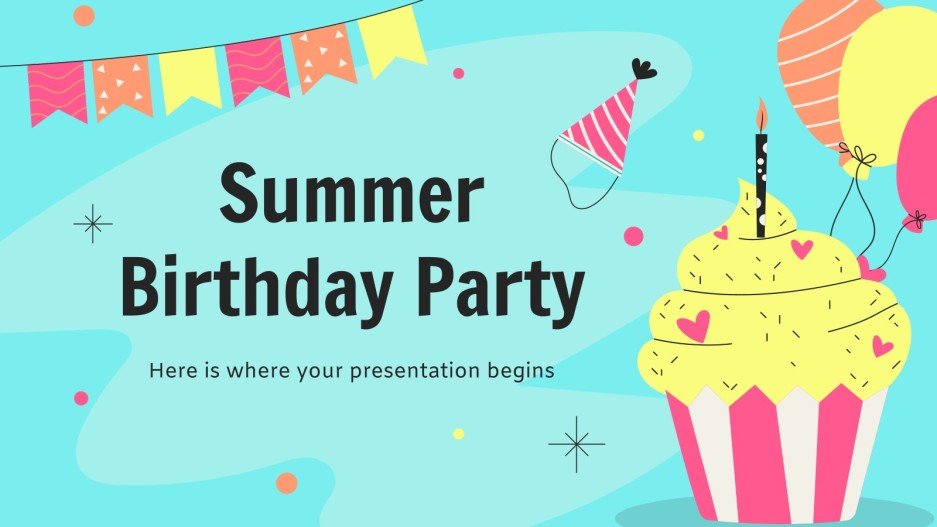 Plantillas gratis de Cumpleaños para Google Slides y PowerPoint