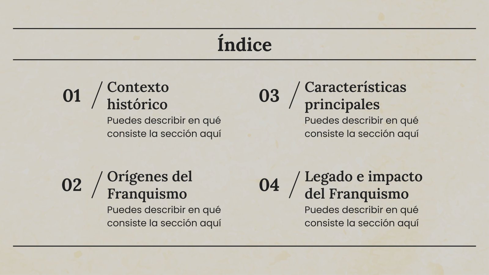 History Subject for High School: Francoism | Google Slides