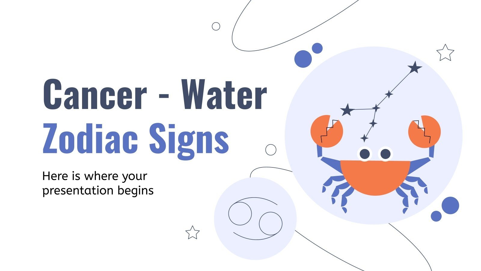 Cancer - Water Zodiac Signs | Google Slides & PowerPoint