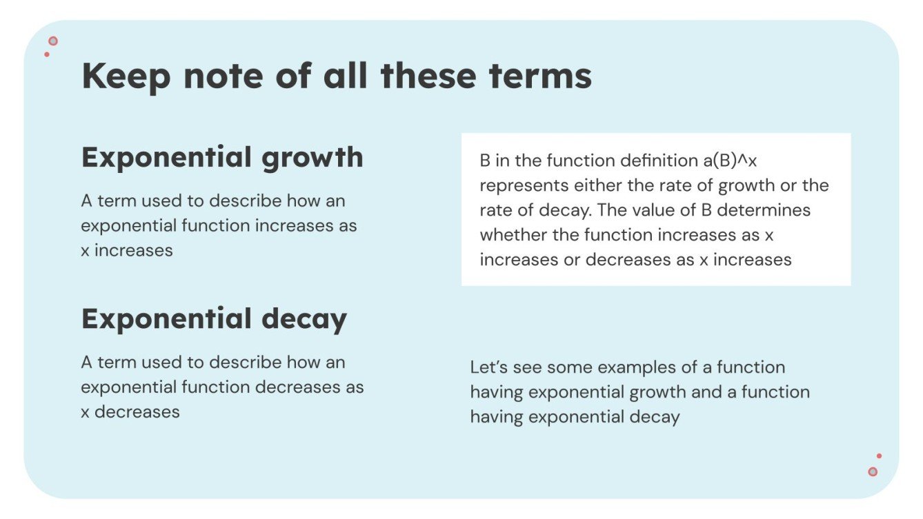 Characteristics of Exponential Functions | Google Slides