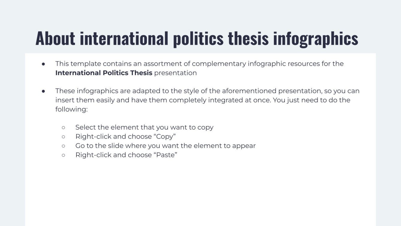 International Politics Thesis Infographics | Google Slides