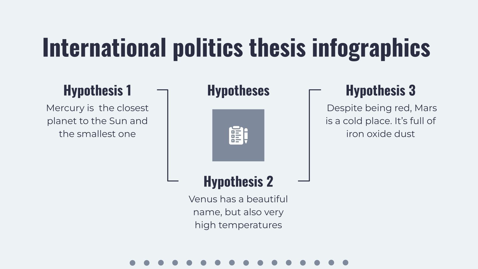 International Politics Thesis Infographics | Google Slides