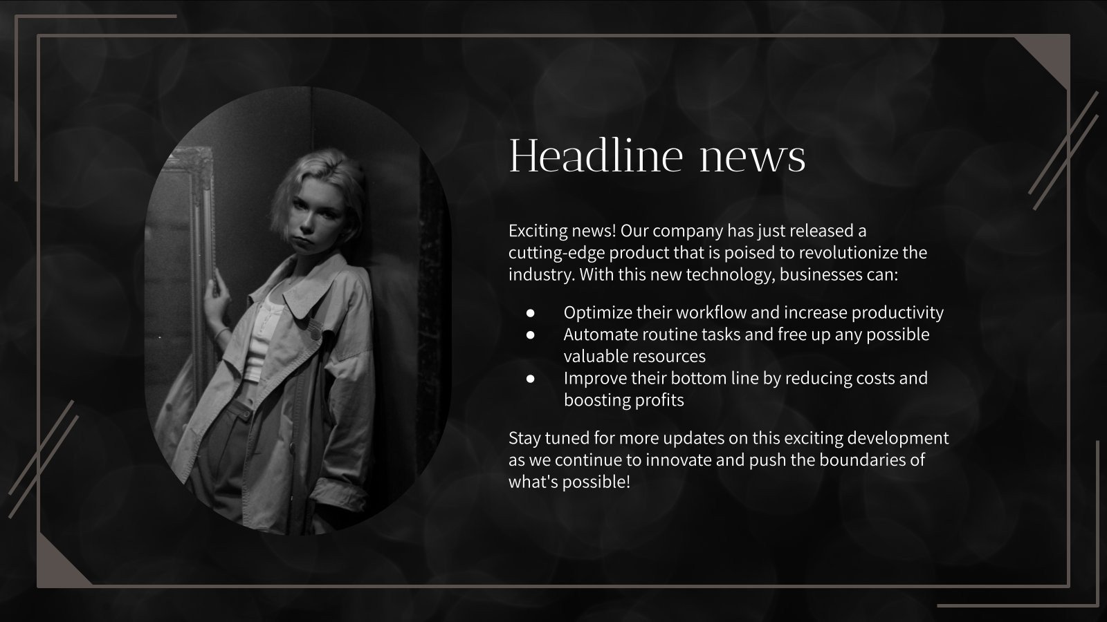 Somber Style Newsletter | Google Slides & PowerPoint