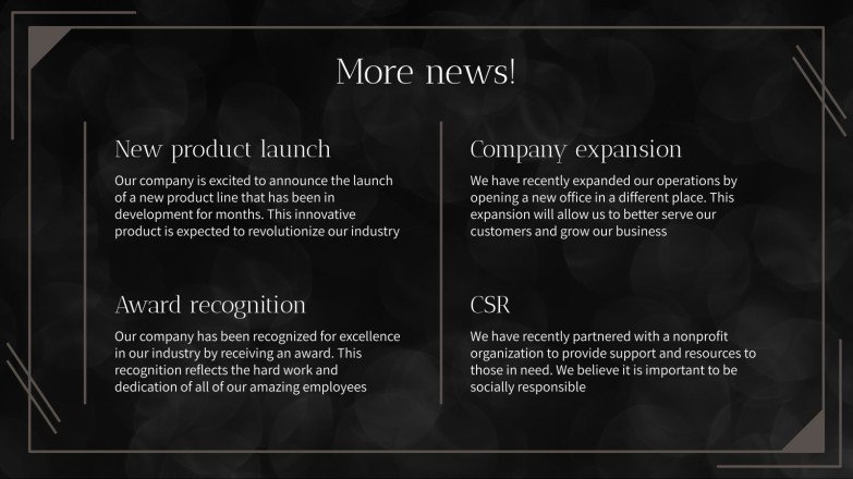 Somber Style Newsletter | Google Slides & PowerPoint