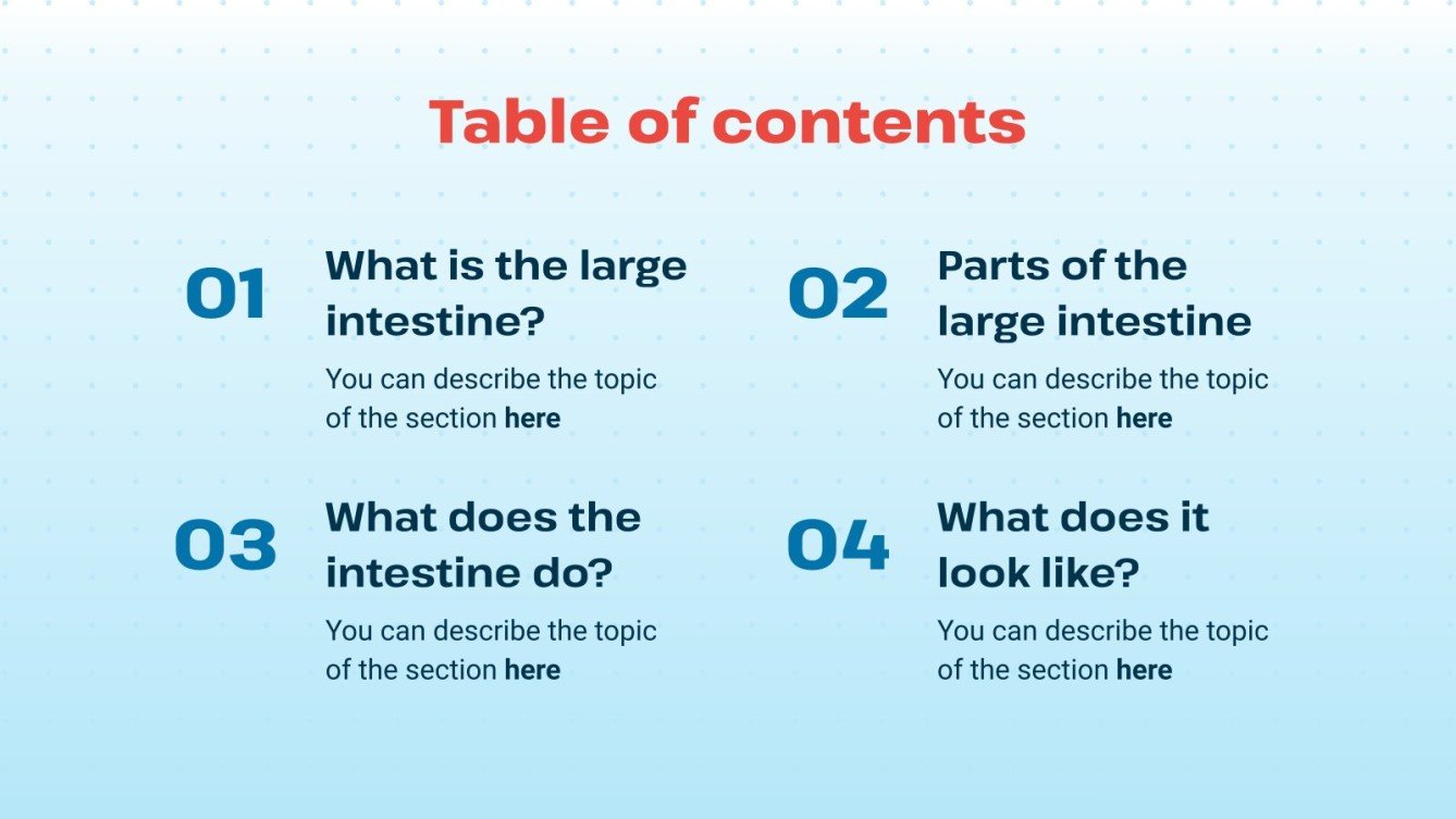 Science for Elementary: Large Intestine | Google Slides