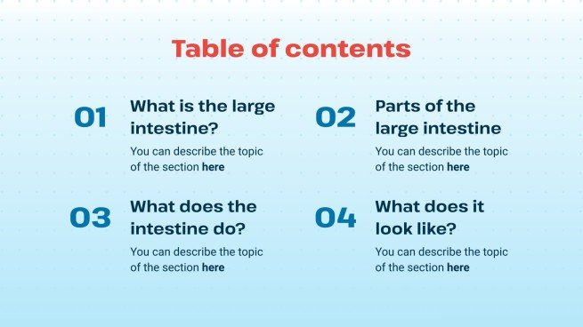 Science for Elementary: Large Intestine | Google Slides