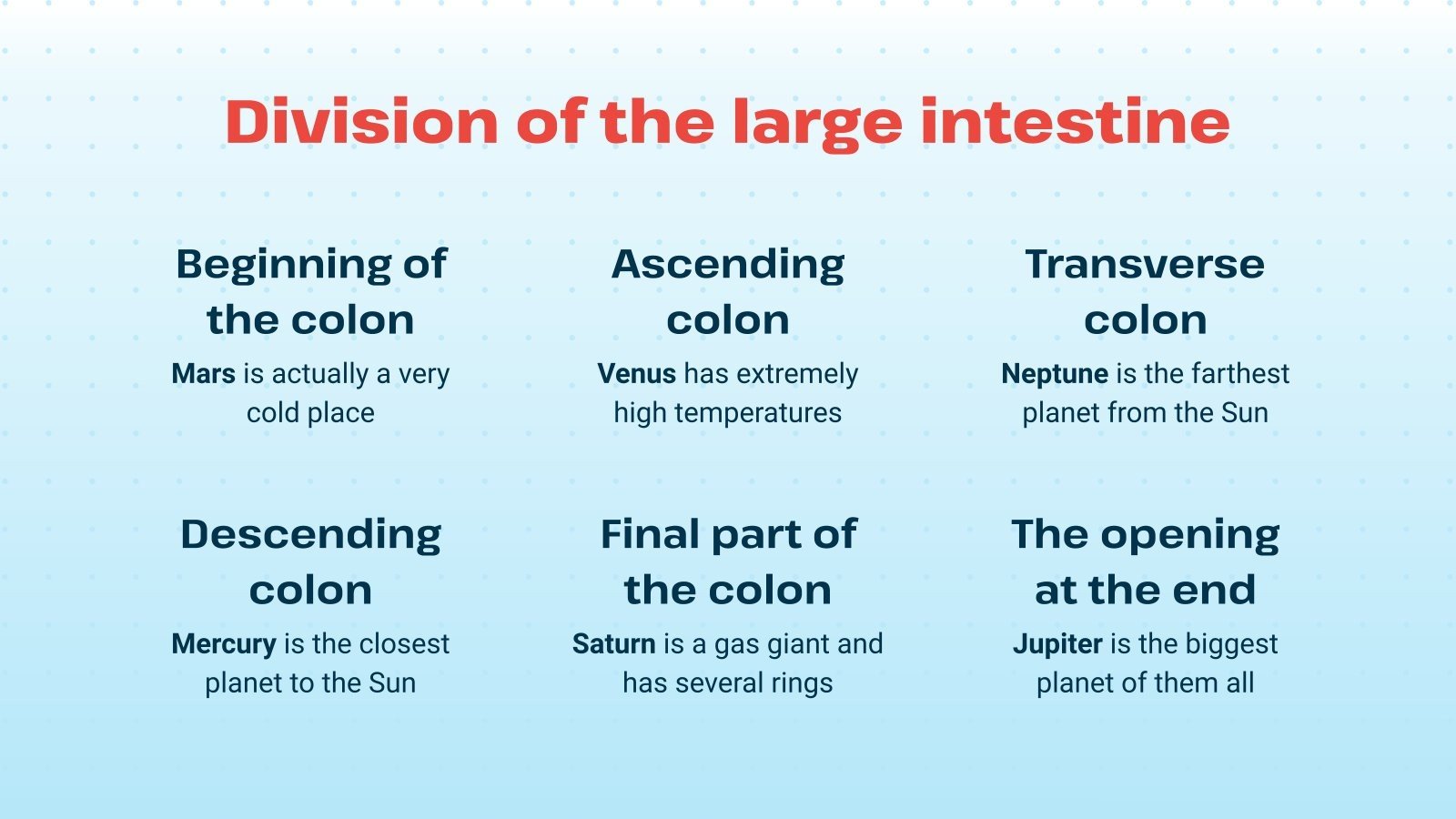 Science for Elementary: Large Intestine | Google Slides