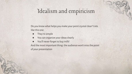Philosophical Theory: Empiricism | Google Slides & PPT