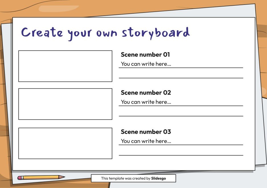 Estructuras de storyboard imprimibles | Google Slides y PPT