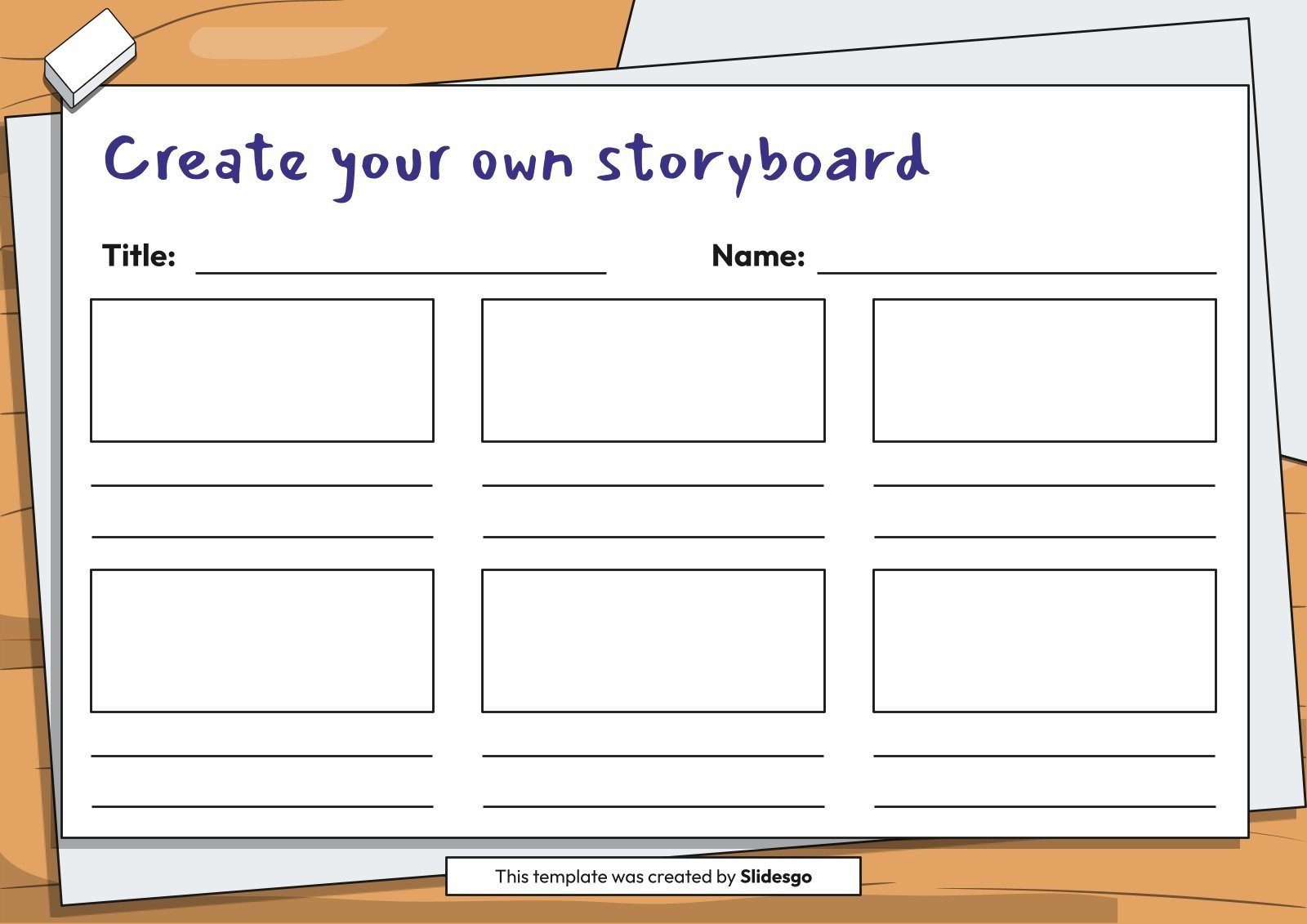 Printable Storyboard Structures | Google Slides & PPT