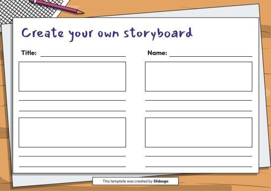 Printable Storyboard Structures | Google Slides & PPT