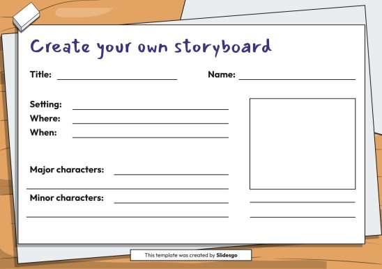 Printable Storyboard Structures | Google Slides & PPT