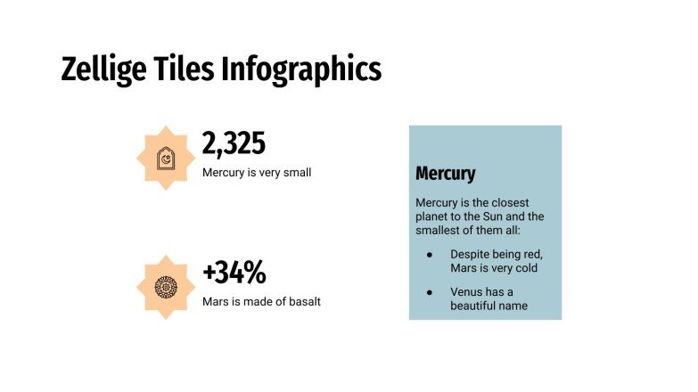 Zellige Tiles Style Infographics | Google Slides & PPT