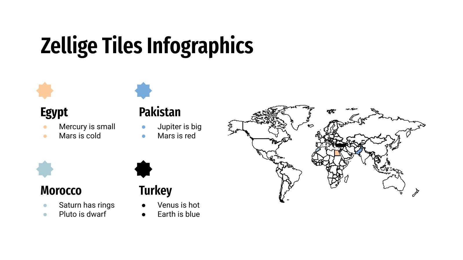 Zellige Tiles Style Infographics | Google Slides & PPT