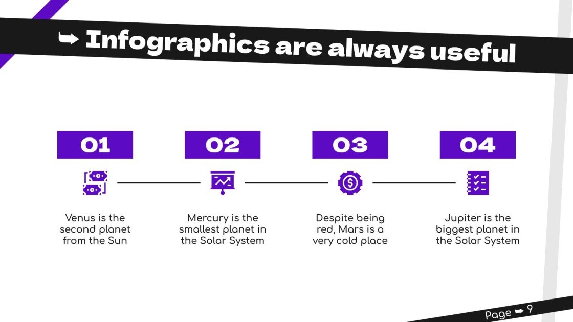 Ticker Tape Design - Business Basic Template | Google Slides