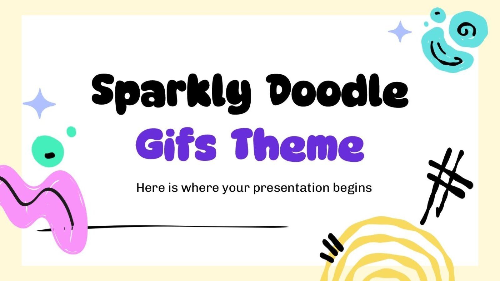 Sparkly Doodle Gifs Thema