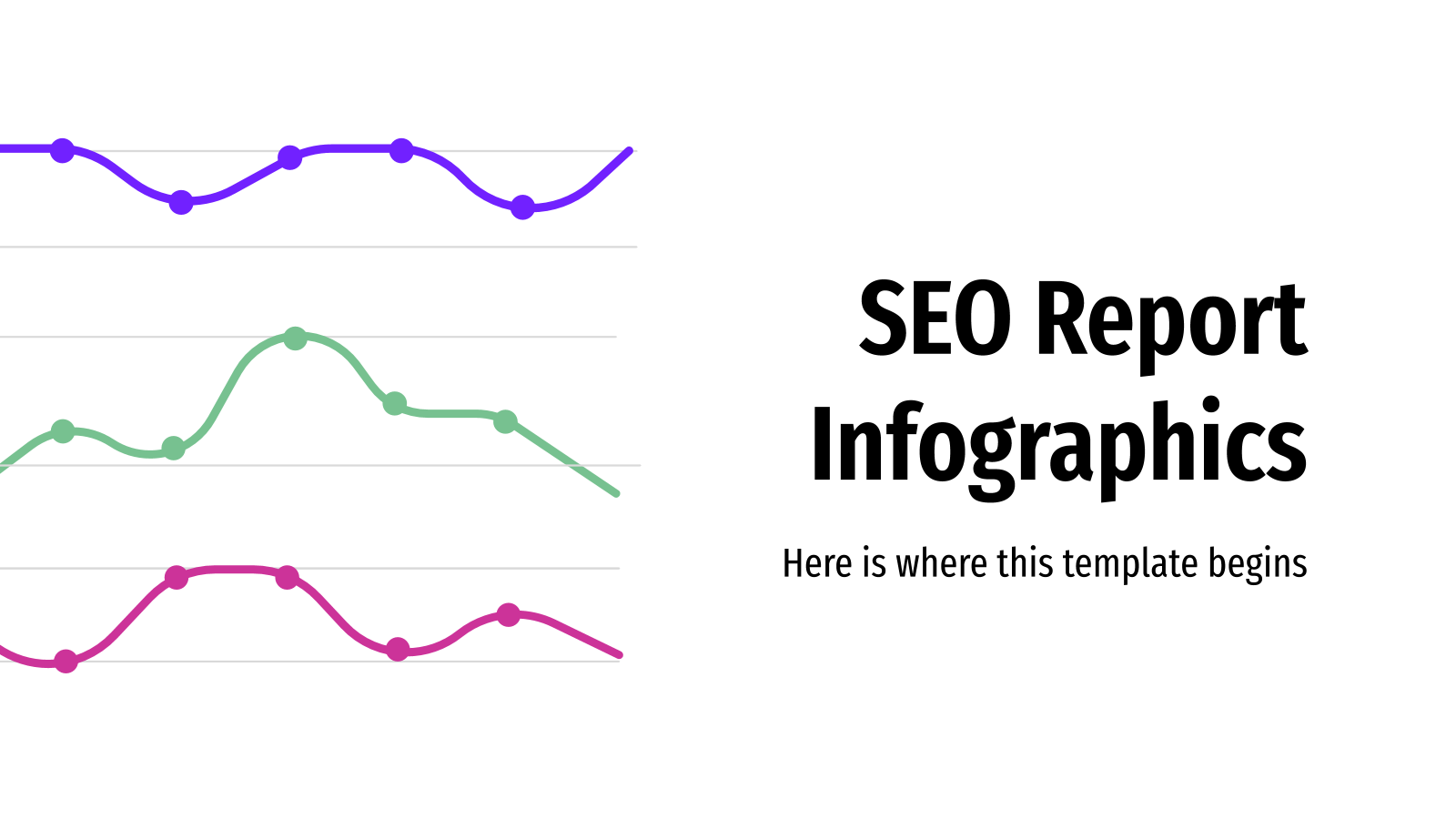 SEO Report Infographics For Google Slides PowerPoint