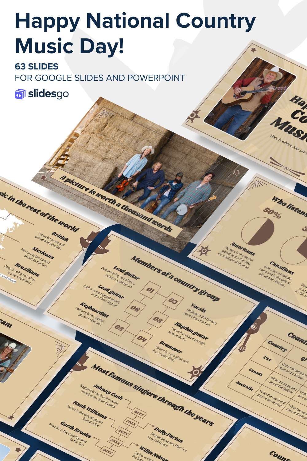 Happy National Country Music Day! | Google Slides & PPT