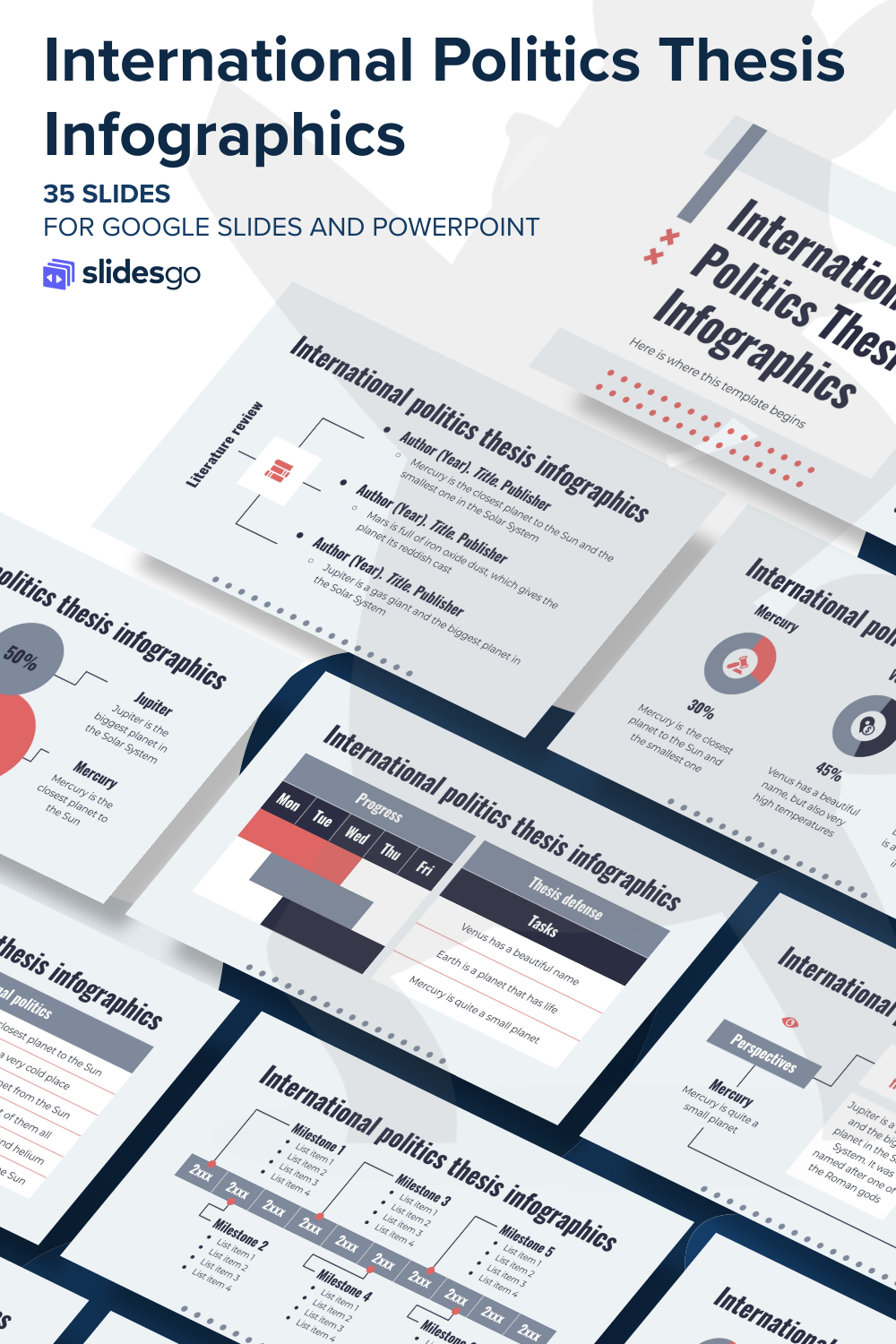 International Politics Thesis Infographics | Google Slides