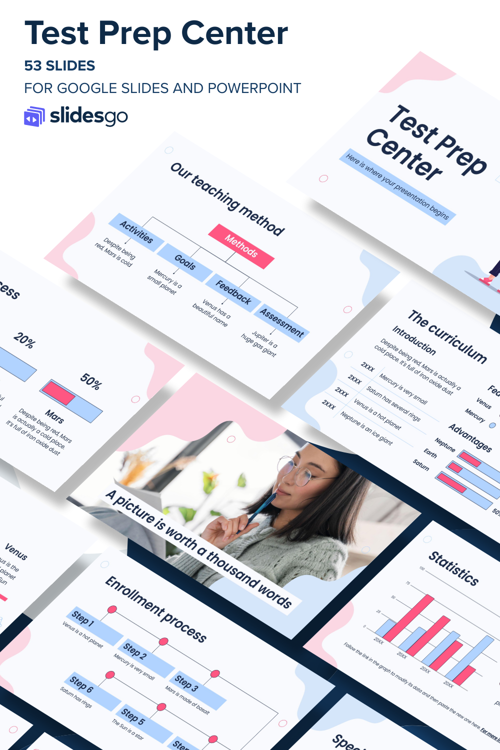 Test Prep Center | Google Slides & PowerPoint