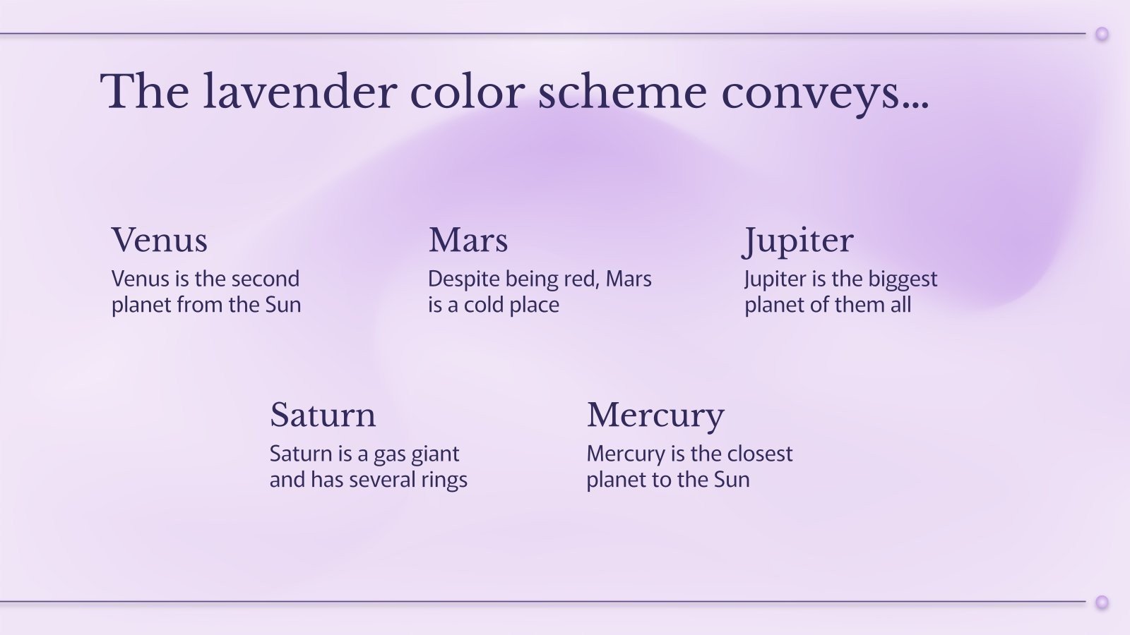 Elegant Digital Lavender Lesson | Google Slides & PPT