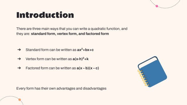 All About Completing the Square | Google Slides & PowerPoint
