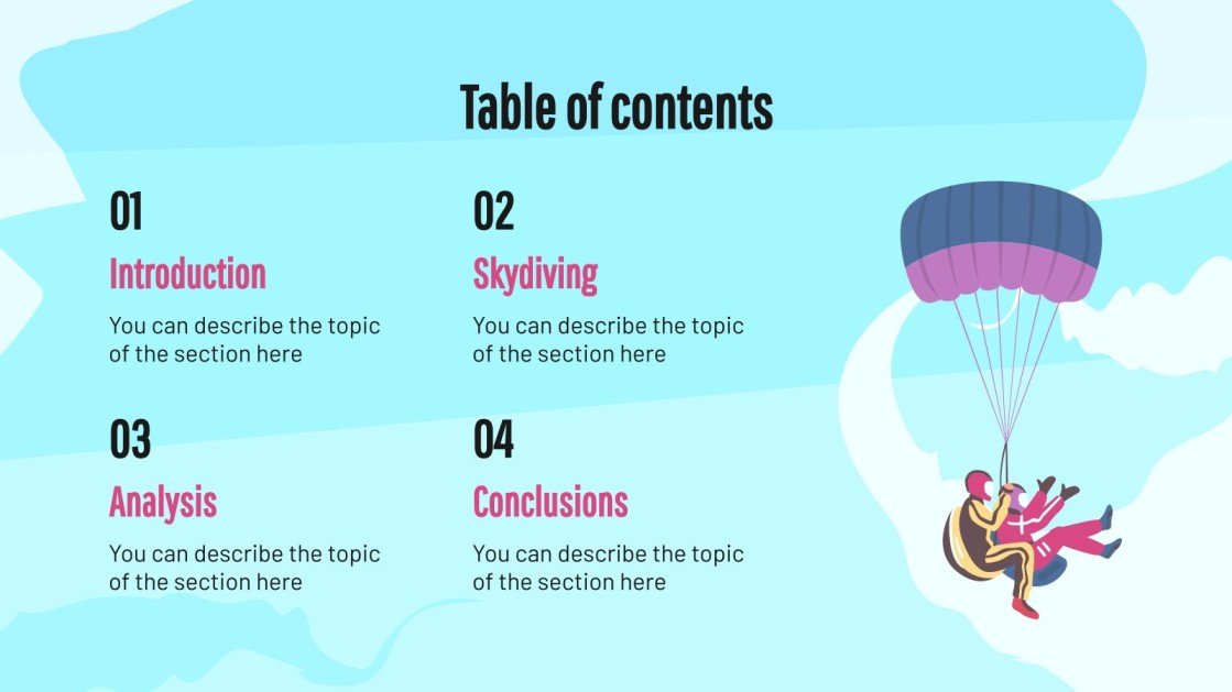 Extreme Sport: Skydiving | Google Slides & PowerPoint