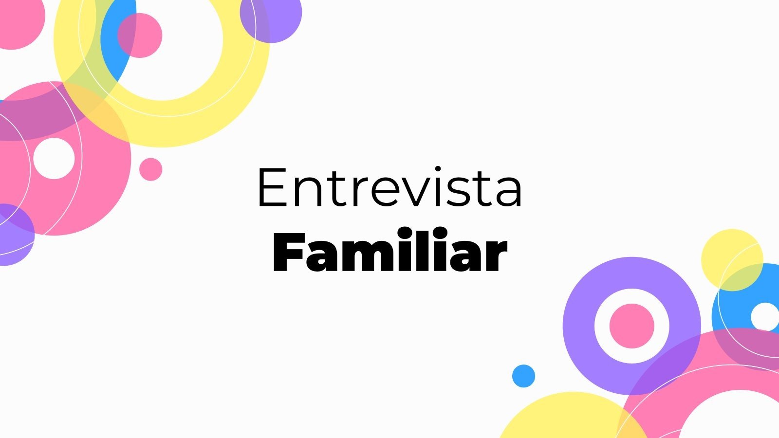 Plantillas gratis sobre Familia para Google Slides y PowerPoint